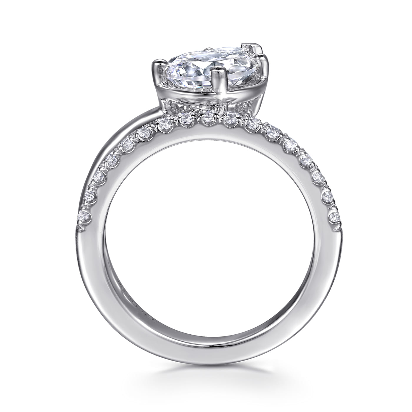 Bezel Prong Pear Shape Wrap Engagement Ring Setting – Murphy Jewelers